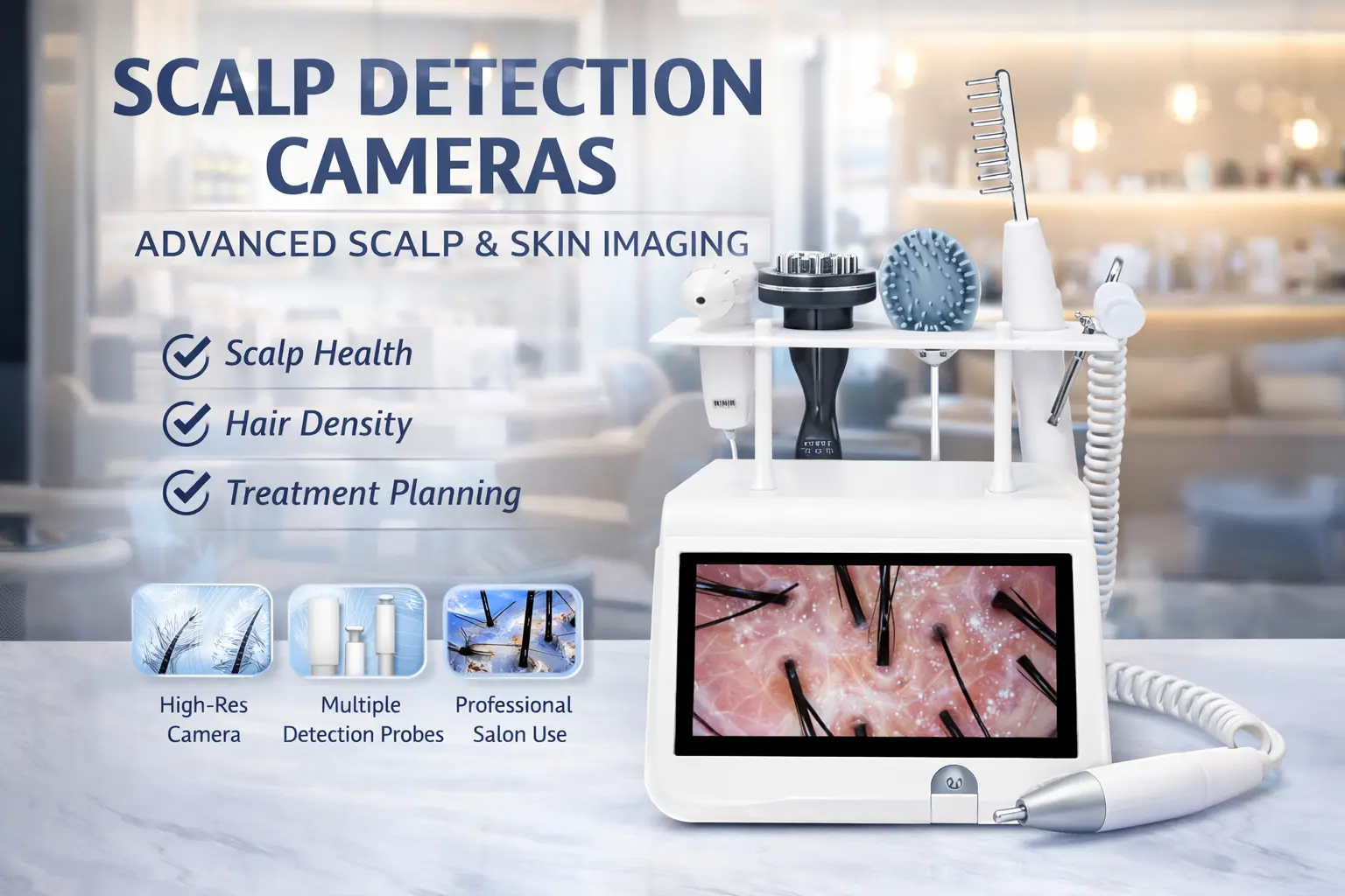 Cameras for Scalp Detection – Advanced Salon Analysis Tools